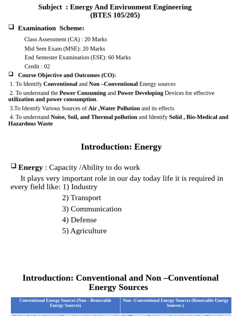 Unit No 1conventional Power Generation | PDF