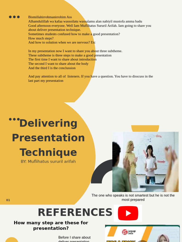 PPT DELIVERING PRESENTATION TECHNIQUE | PDF