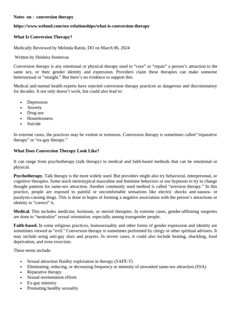 Merged Manuscript On Conversion Therapy Cum Couple Therapy1 | PDF