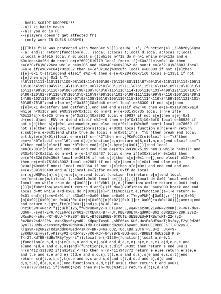 BASIC WORKING KJ Script (Full) | PDF