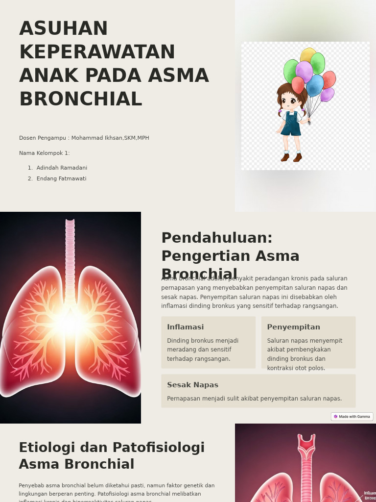 Asuhan Keperawatan Anak Pada Asma Bronchial | PDF