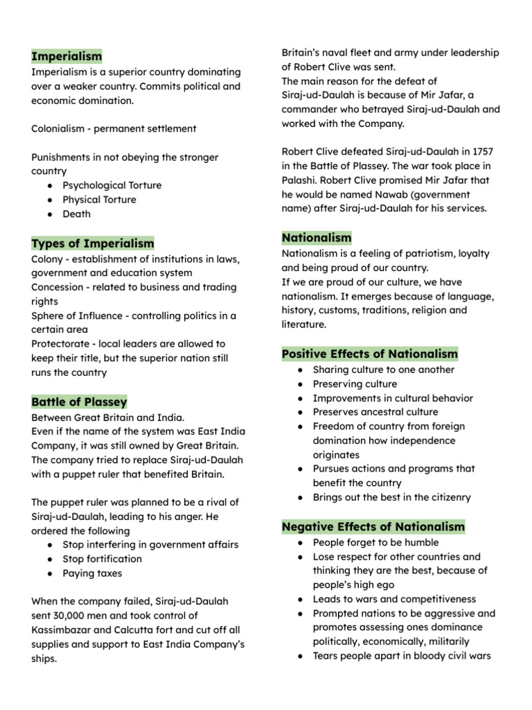 Imperialism and Nationalism Overview | PDF | Achaemenid Empire | Babylon