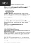 History of UAP and Philippine Architecture | PDF | Philippines