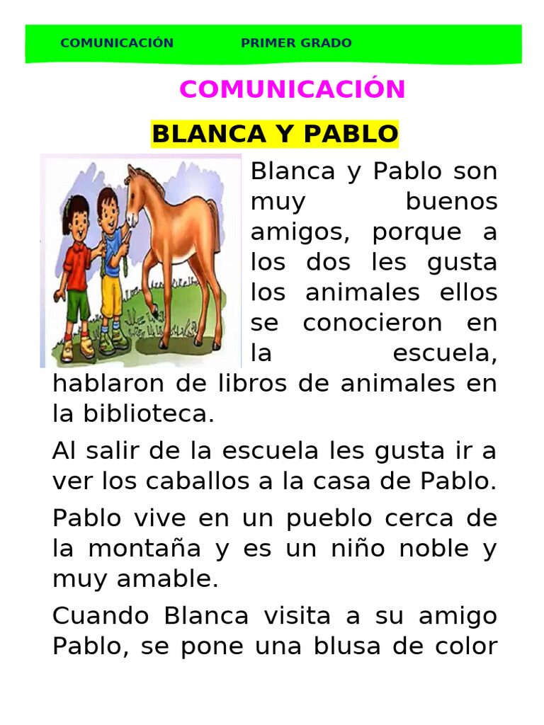 Blanca y Pablo Word 11 de Oct. | PDF
