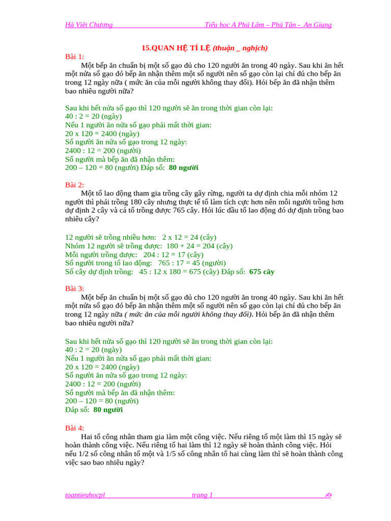 15 Quan He Ti Le Thuan Ngich | PDF