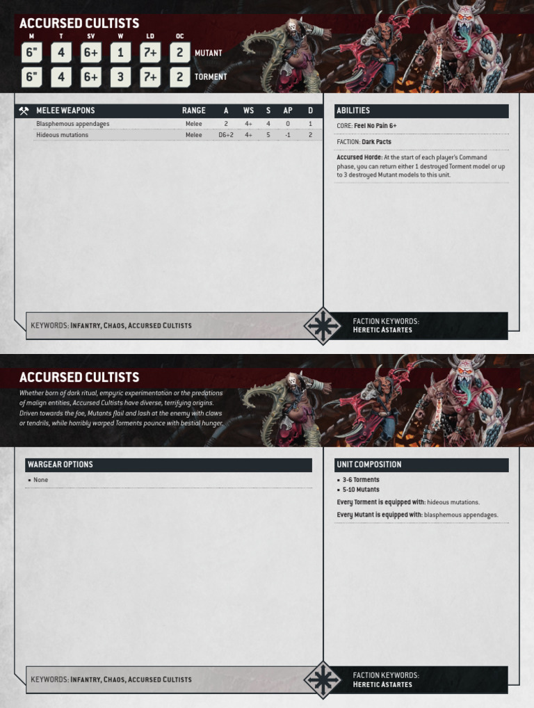 Accursed Cultists | PDF