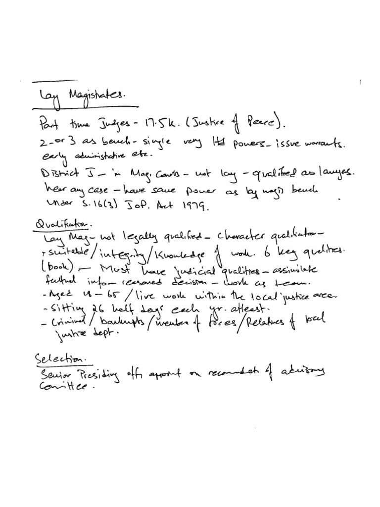 Lay Magistrates | PDF
