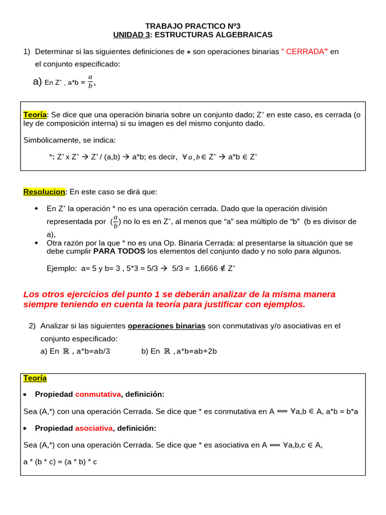 TP°3 2024 - Algunos Ejercicios Resueltos | PDF | Grupo (Matemáticas) | Conjunto (Matemáticas)