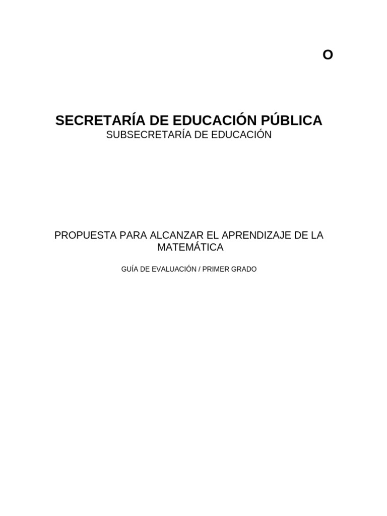 Guia Eval. 1° | PDF