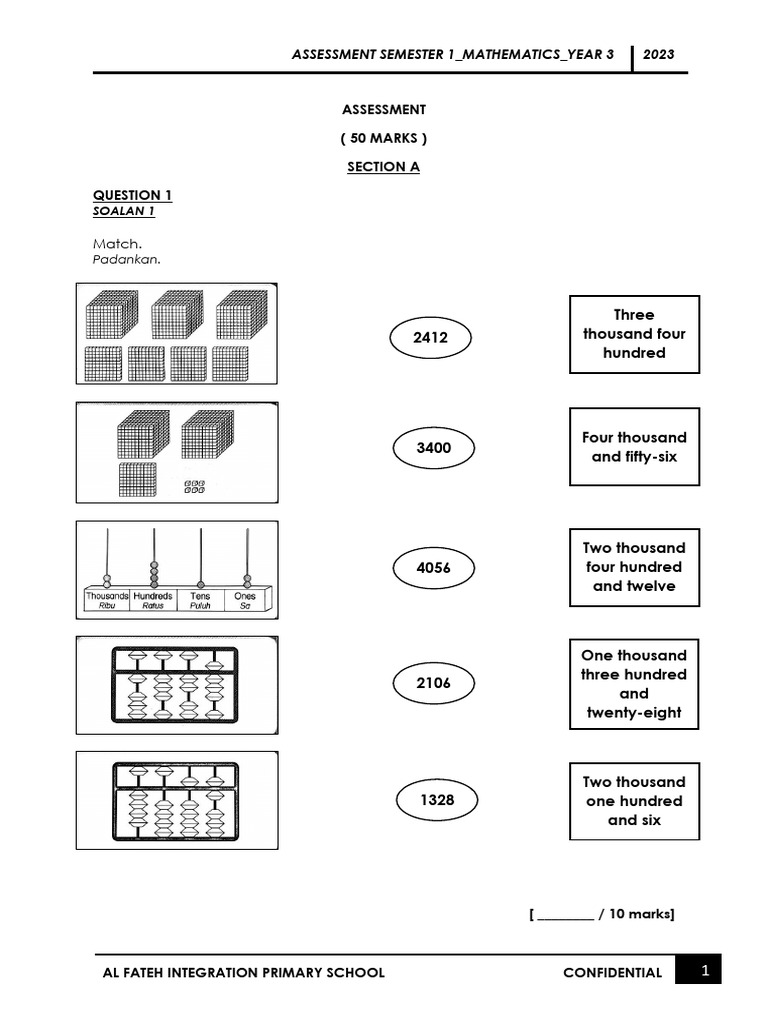 MATHEMATICS YEAR 3 | PDF