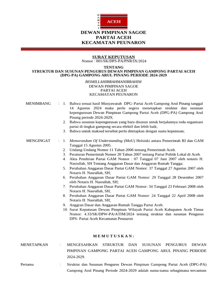 SK DPG - Arul Pinang | PDF