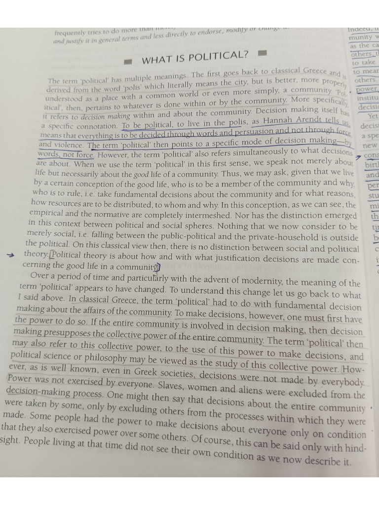 What Is Political | PDF