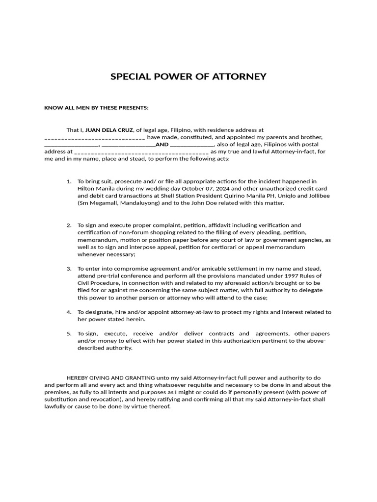 Spa File A Complaint and Case | PDF | Complaint | Law