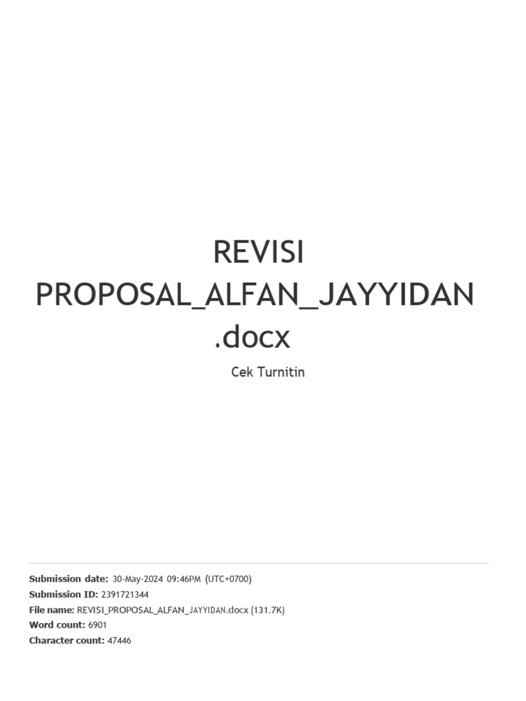Revisi Proposal - Alfan - Jayyidan | PDF