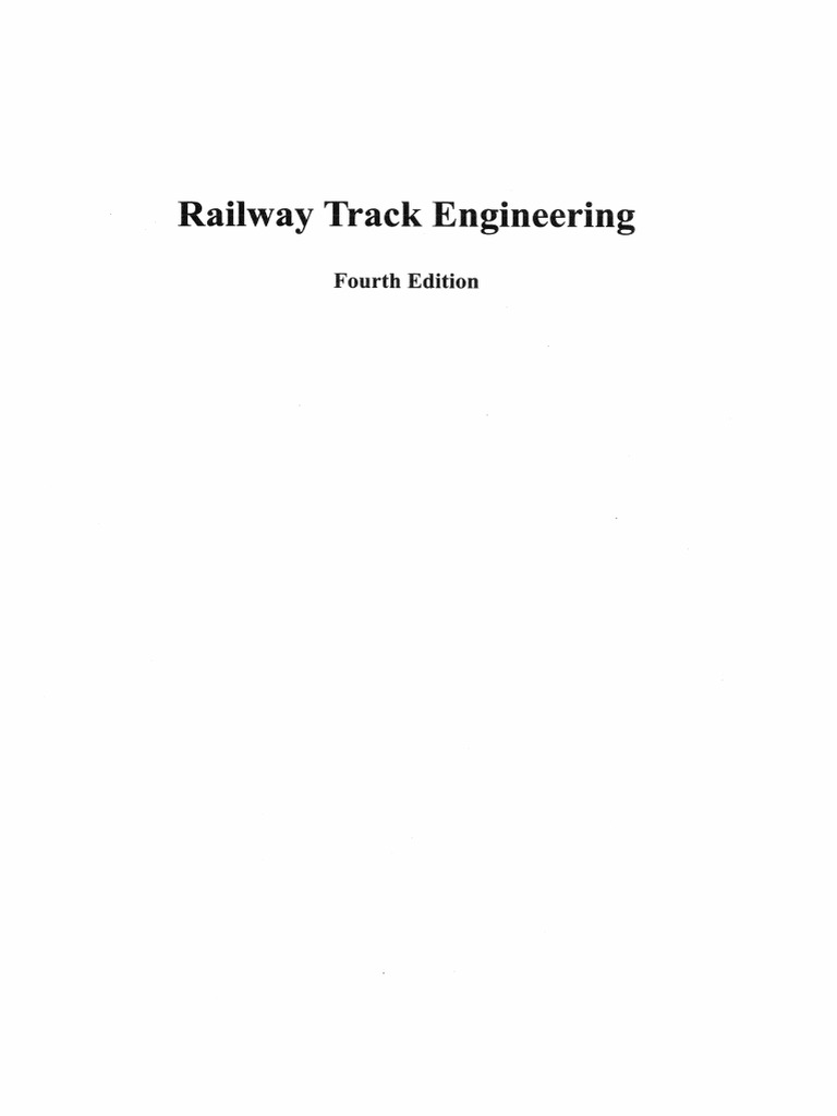 Railway Track Engineering by J S Mundrey | PDF