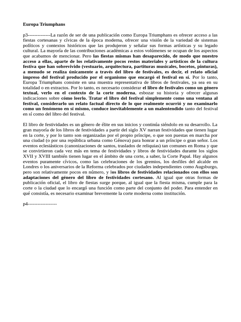 Europa Triumphans | PDF