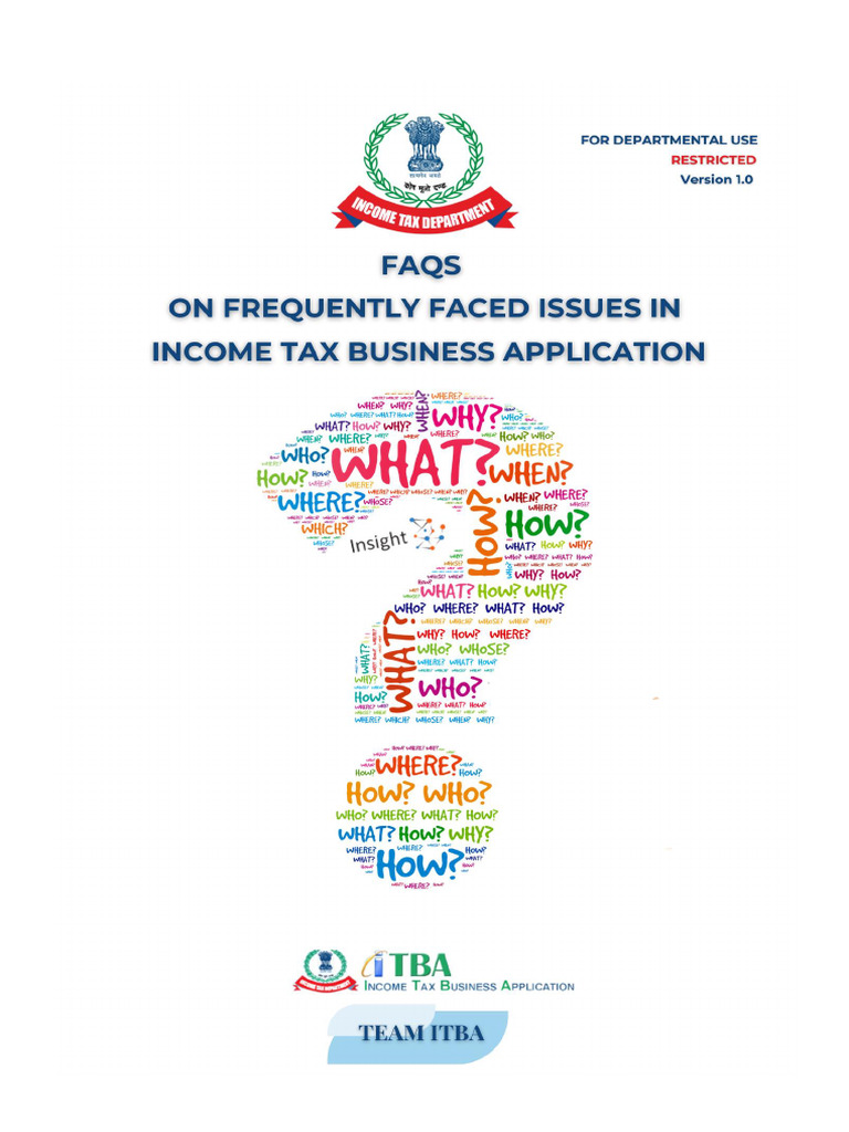 FAQs_on_Frequently_Faced_Issues_in_ITBA_October_2023 | PDF