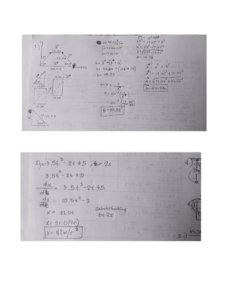 RENIEL D. MAGDAYO PHYSICS FINALS SOLUTION | PDF