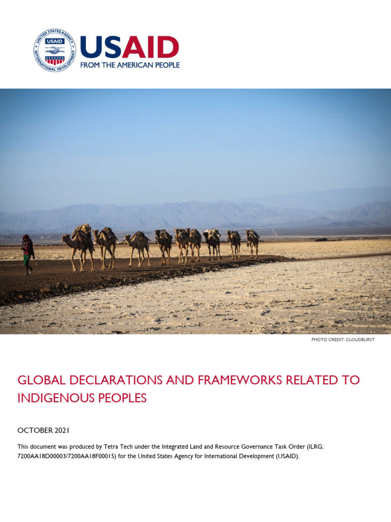 USAID (2021) Global Declarations and Frameworks on Indigenous-Peoples | PDF