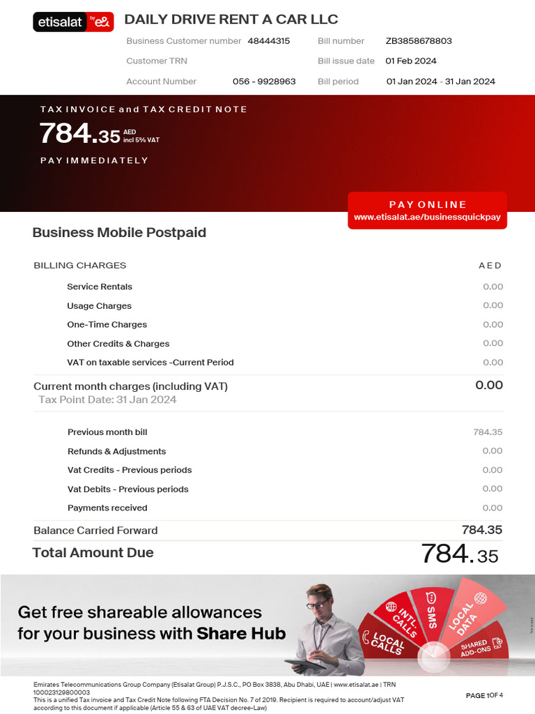 Tax Invoice and Tax Credit Note | PDF