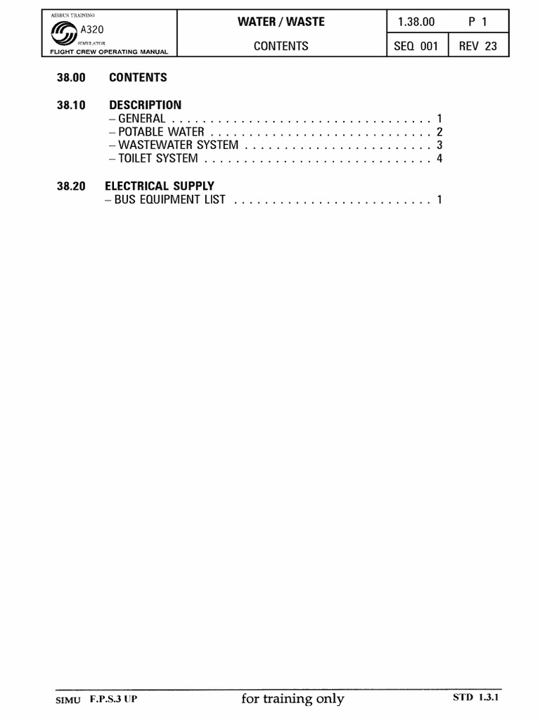 A320-Water and Waste | PDF