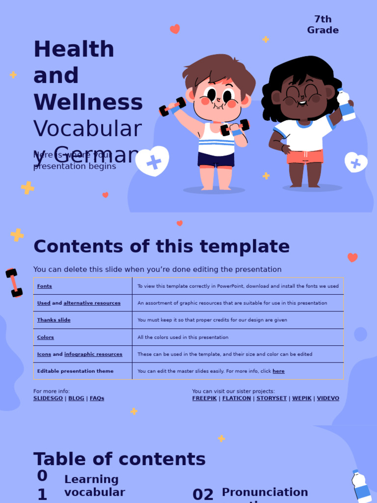 Health and Wellness Vocabulary German 7th Grade | PDF | Vocabulary ...