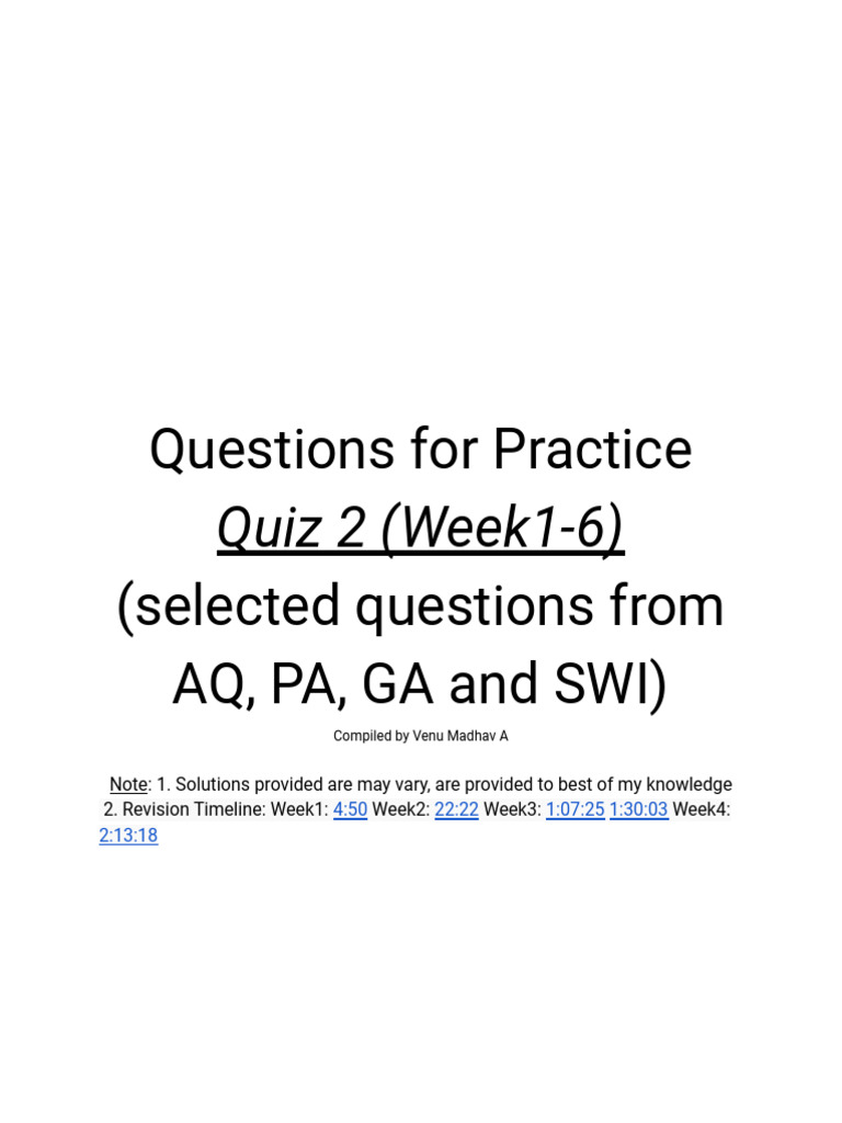 MLF Q2 Practice Problems | PDF | Eigenvalues And Eigenvectors | Matrix (Mathematics)