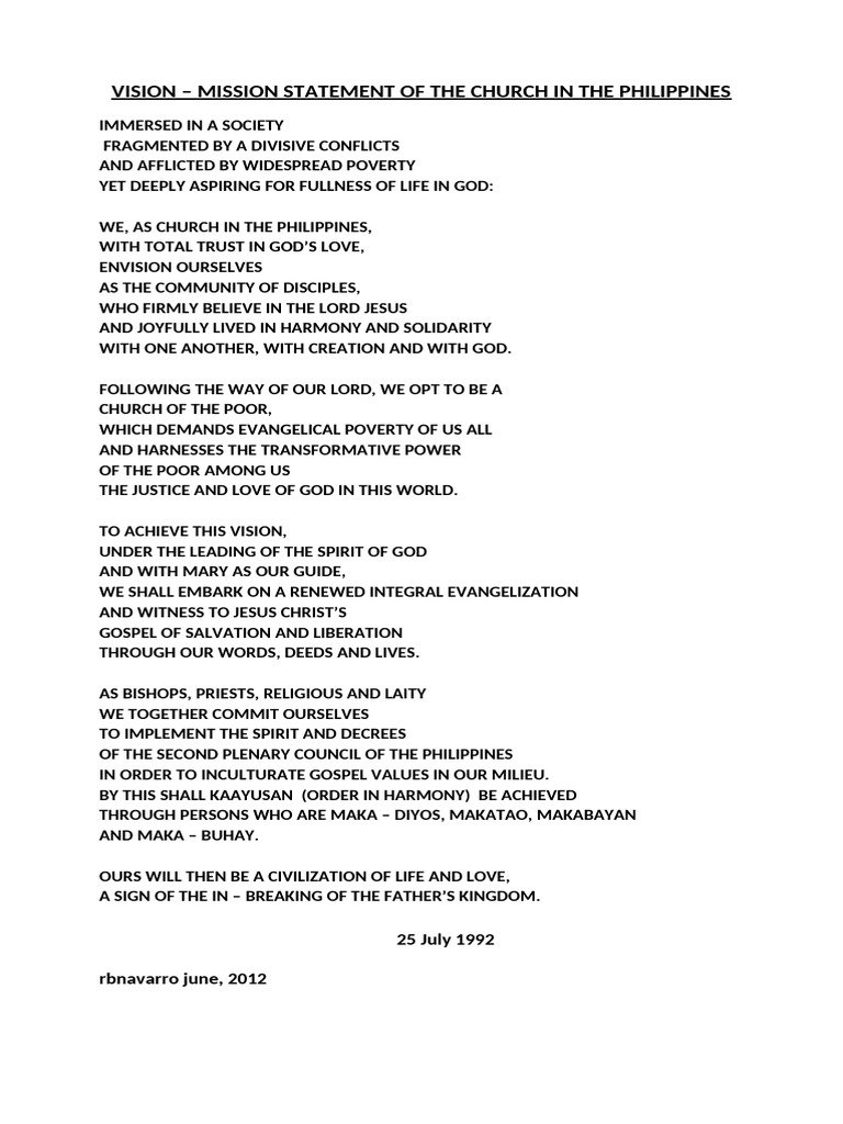 Vision-Mission+Notes | PDF