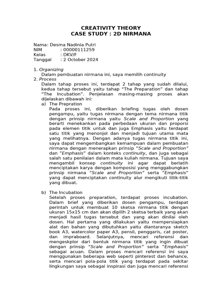 CREATIVITY THEORY | PDF