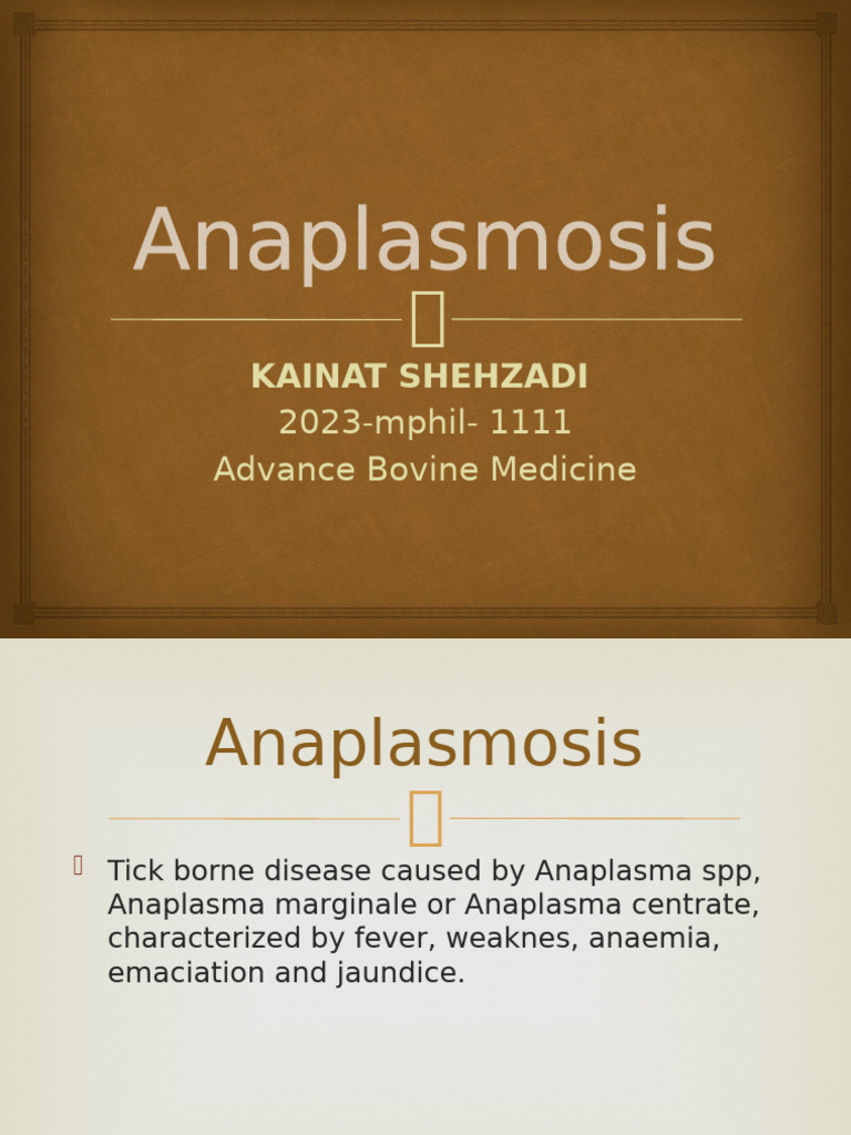 11 Anaplasmosis | PDF