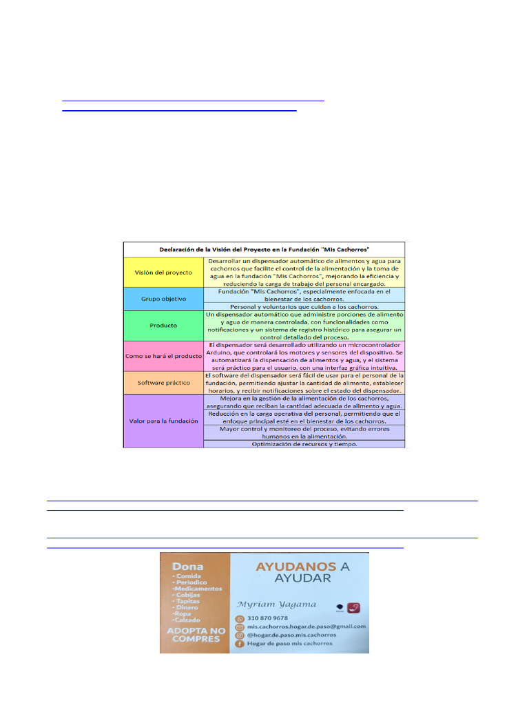 INFORME PROYECTO MIS CACHORROS | PDF