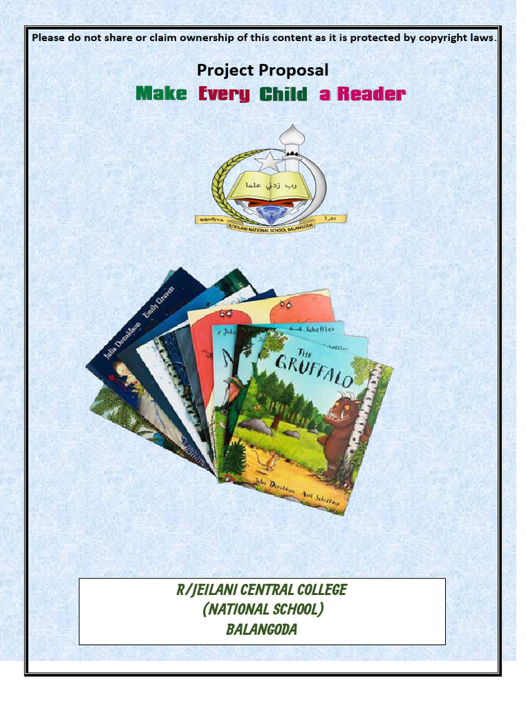 Project Proposal - Reading - Ap - 23 | PDF | Reading Comprehension ...