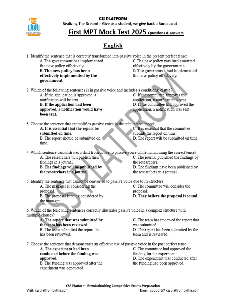 MPT 2025 Mock Test Questions | PDF | Area | Small Intestine