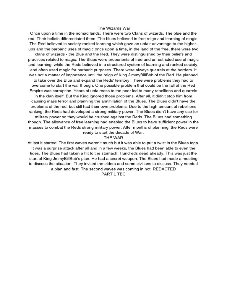 The Wizards War | PDF