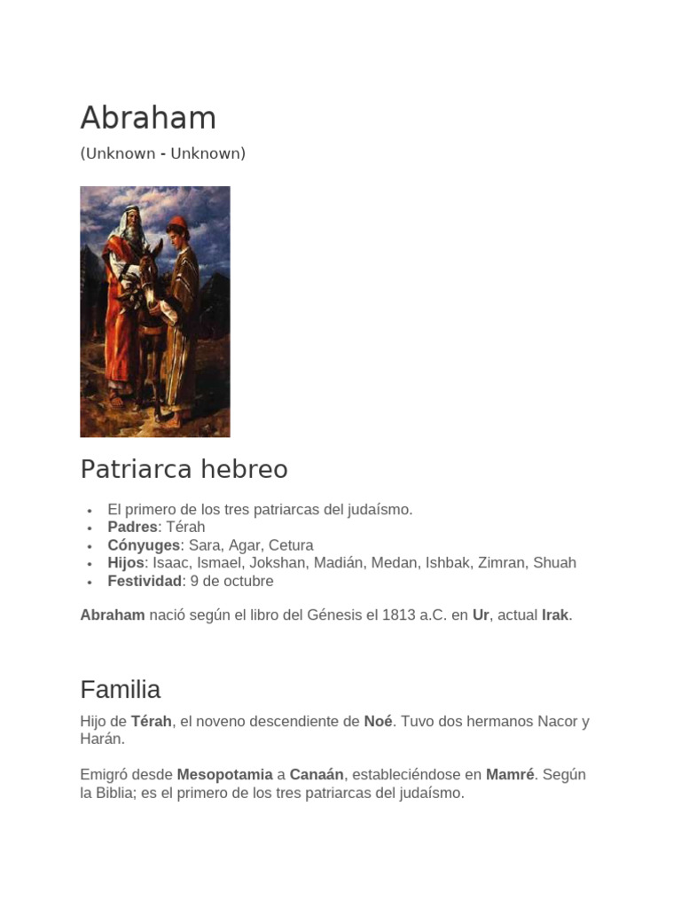 Abraham | PDF