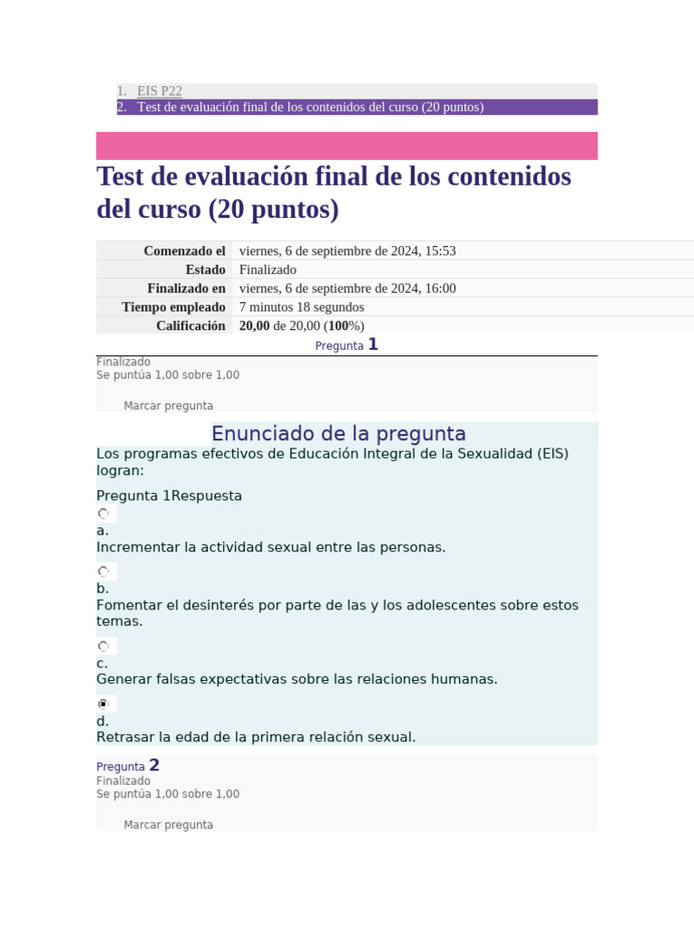 Test Módulo Final | PDF