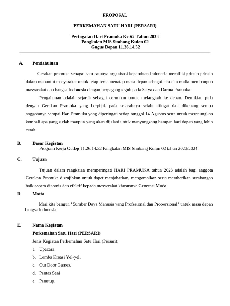 Proposal Persari | PDF