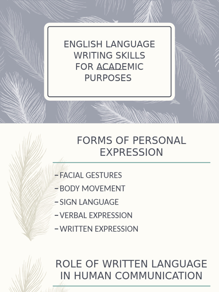 English Language Writing Skills_29022024 | PDF