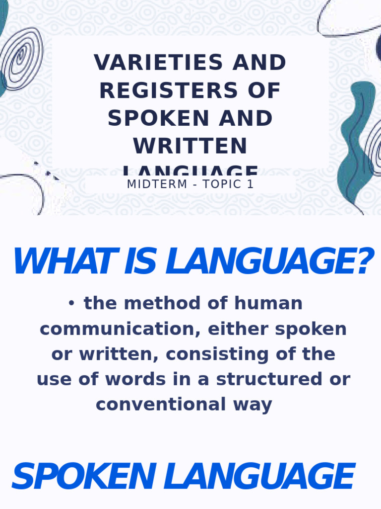 LANGUAGE-VARIETY-AND-REGISTER | PDF