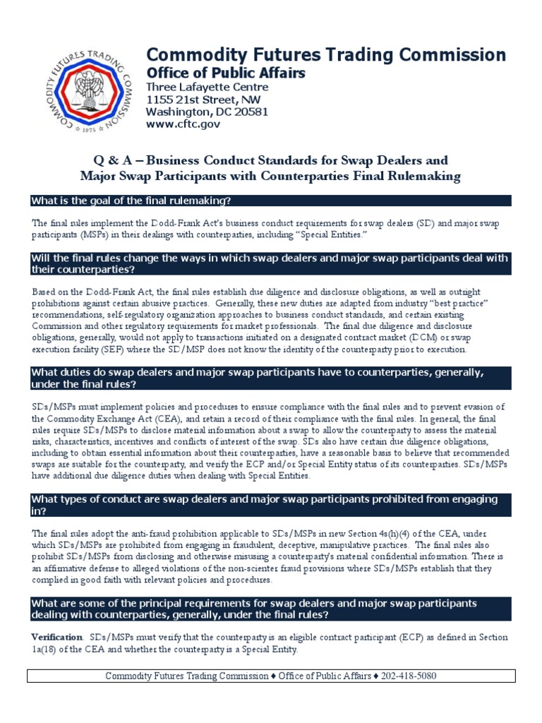 Commodity Futures Trading Commission: Office of Public Affairs | PDF ...