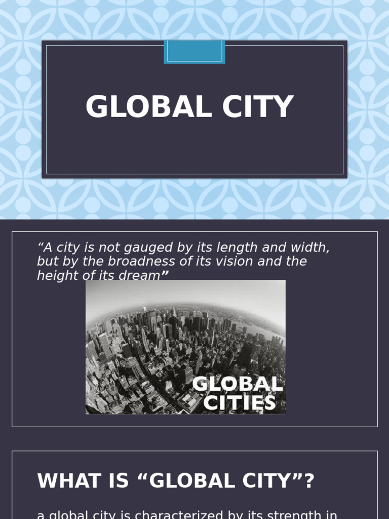 Global City | PDF