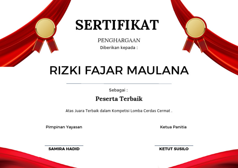 Lomba Cerdas Cermat RIZKI FAJAR MAULANA | PDF