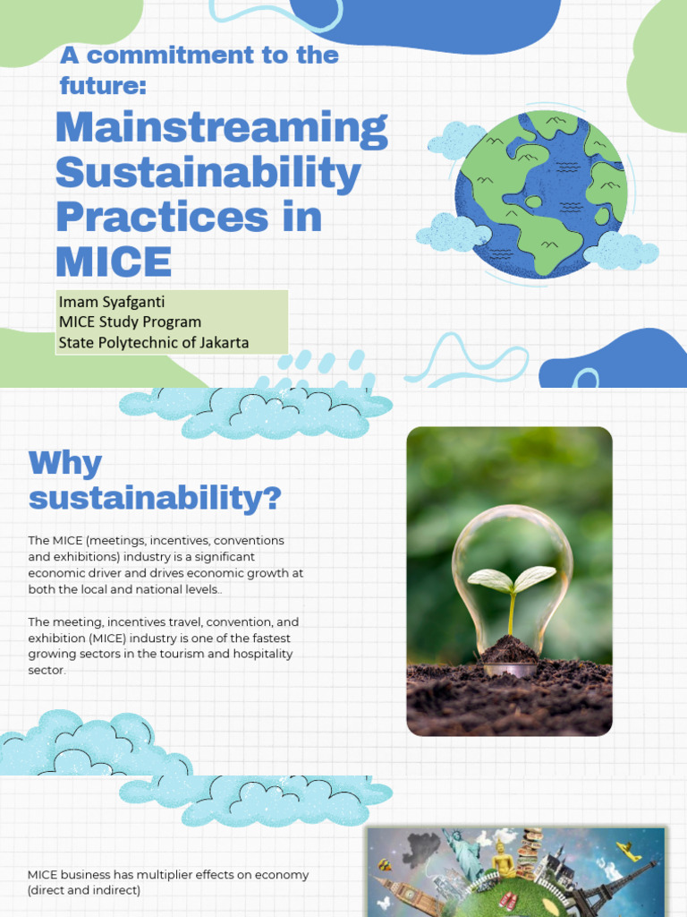 PROJECT - Mainstreaming Sustainability Practices in MICE | PDF ...