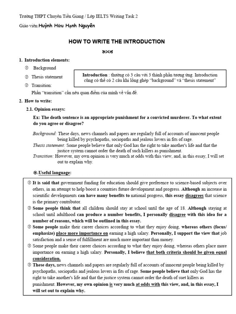 How To Write Introductions | PDF