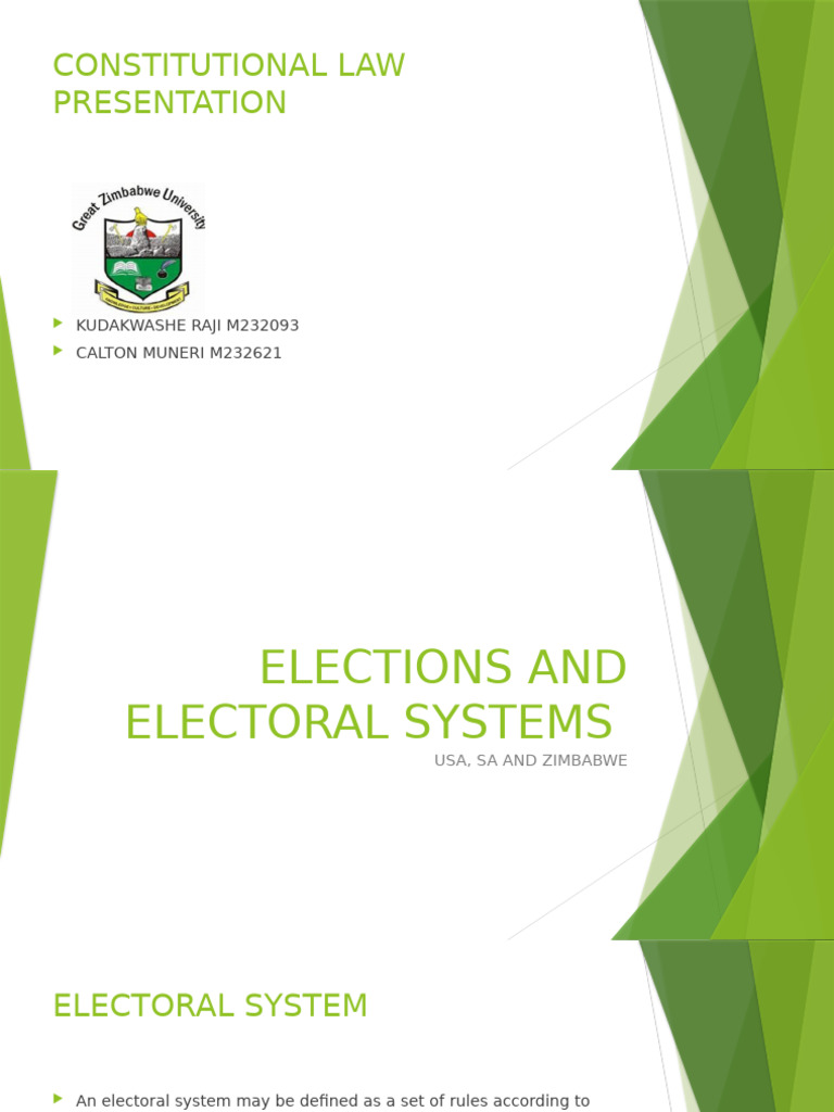 Elections and Electoral Systems-1 | PDF