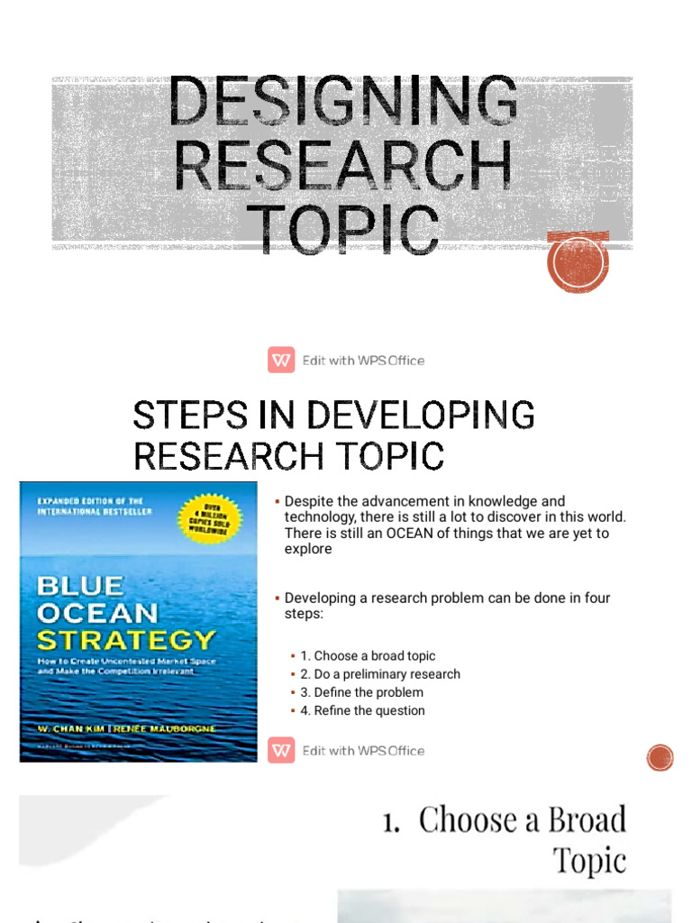 Designing Research Topic | PDF