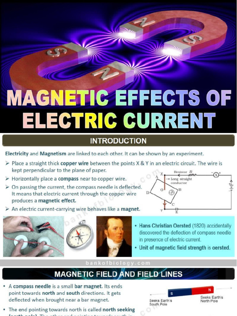 Chap 12 - Magnetic Effect of Electric Current | PDF