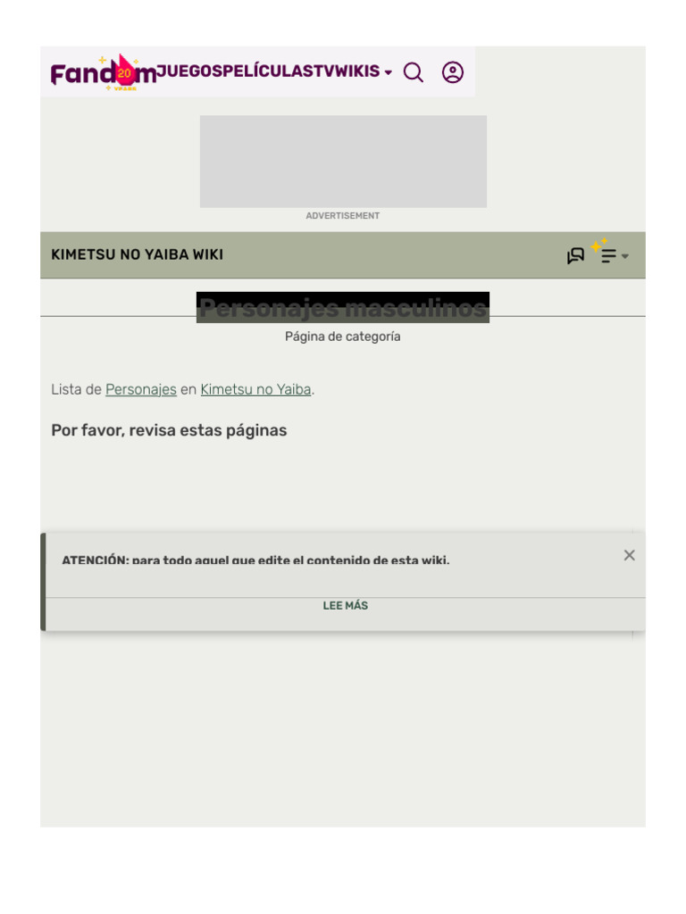 Categoría-Personajes Masculinos - Kimetsu No Yaiba Wiki - Fandom | PDF