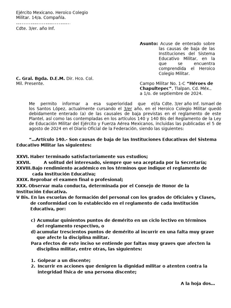 ACUSE Santos-1 | PDF