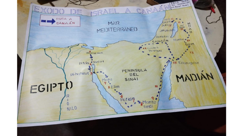 Mapa Del Exodo De Israel Pdf
